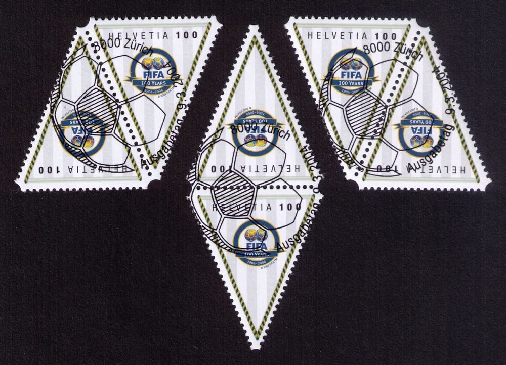 2004_1110_Fussball Wimpel 100 Jahre FIFA (Gebraucht) in Marthalen für ...