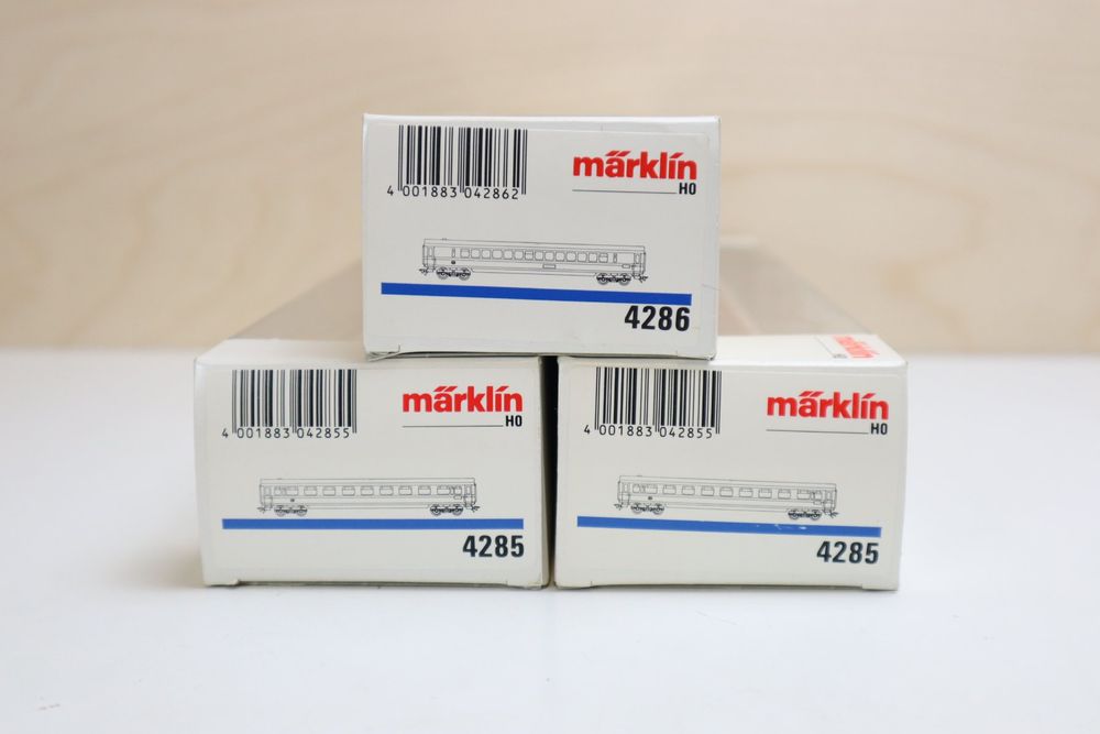 Märklin 3 x IC Schnellzugwagen 4285/4286 - Top Modelle (Gebraucht) in ...