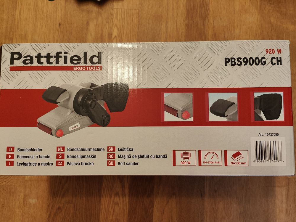 Bandschleifer Pattfield PBS900G CH 920W (Neu und originalverpackt) in ...