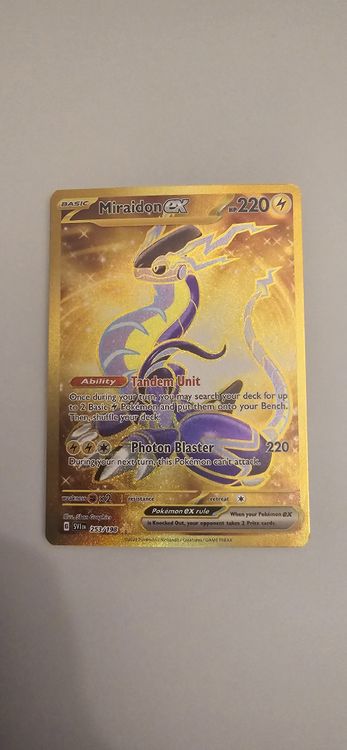 Carte Pokémon Miraidon ex gold | Kaufen auf Ricardo