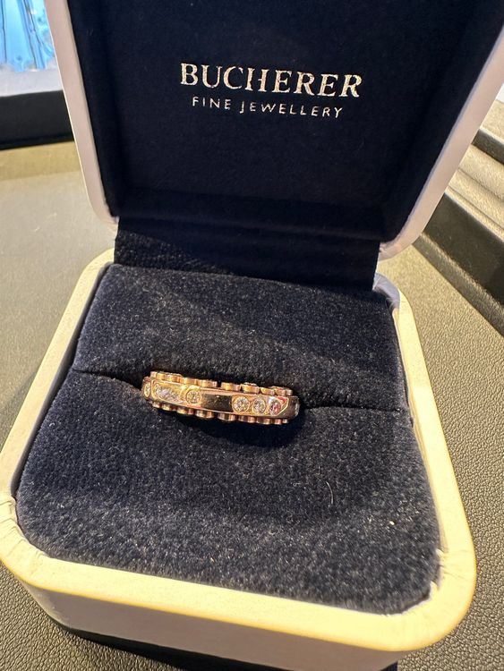 BUCHERER Ring, Dizzler, 18K Roségold, Ringgrösse 55 | Kaufen auf Ricardo