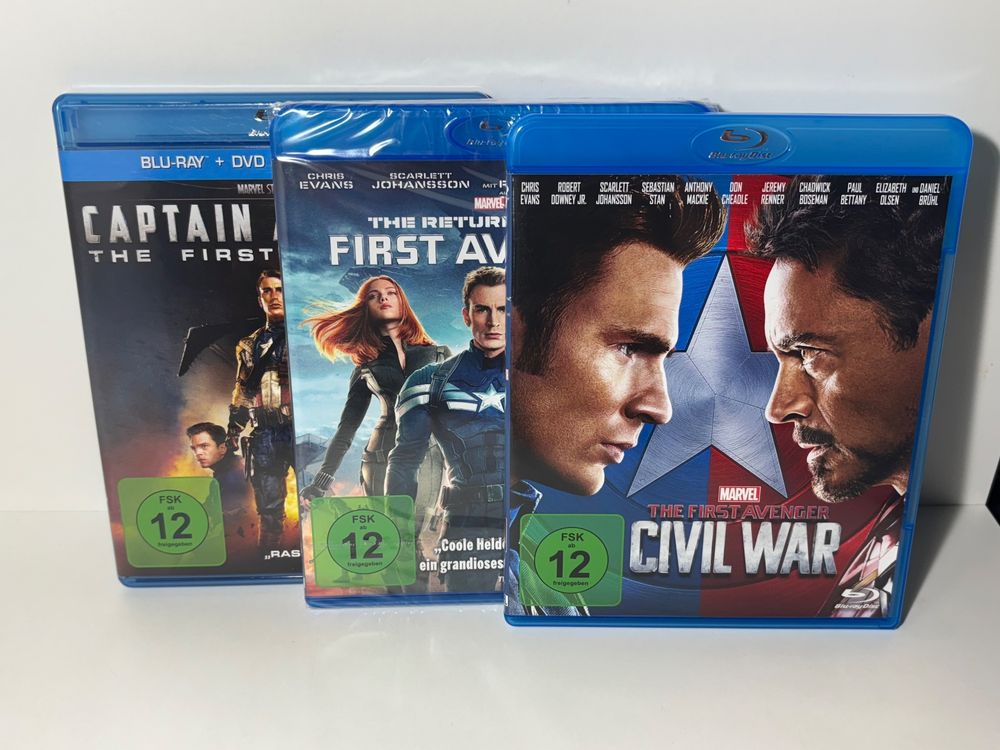 Captain America - The First Avenger 1-3 Blu Ray (Gebraucht) in ...
