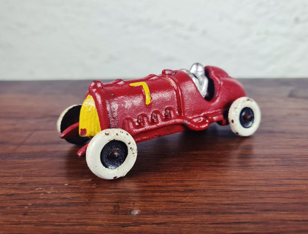 Vintage Hubley Eisen Rennauto Rennwagen Oldtimer Fahrzeug (Gebraucht ...