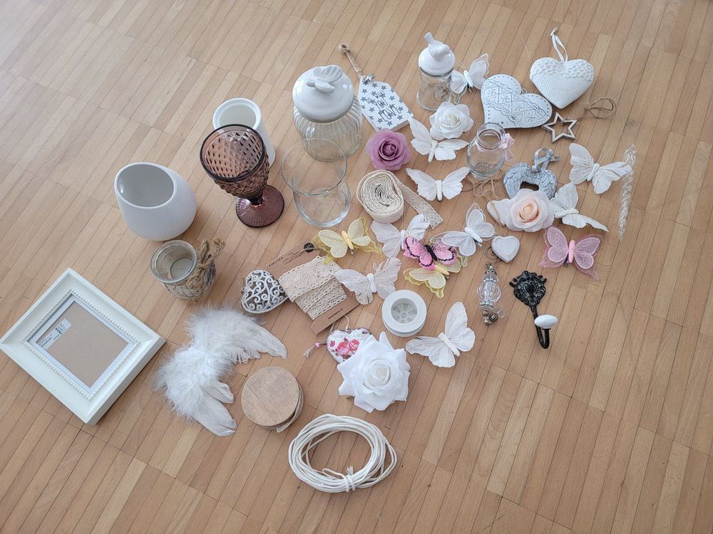 Verschiedenes Shabby Chic Deko- und Bastelmaterial, Deko | Kaufen auf ...