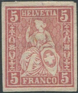 PROBEDRUCK 5 Rp. Sitzende Helvetia mit | Kaufen auf Ricardo