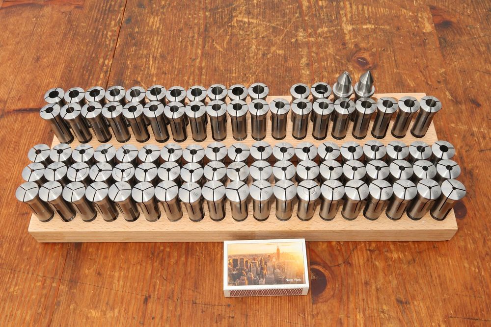 91Schaublin W12 Spannzangen Teile 0.40- 9 mm , Abst. 1/10 mm (Gebraucht ...