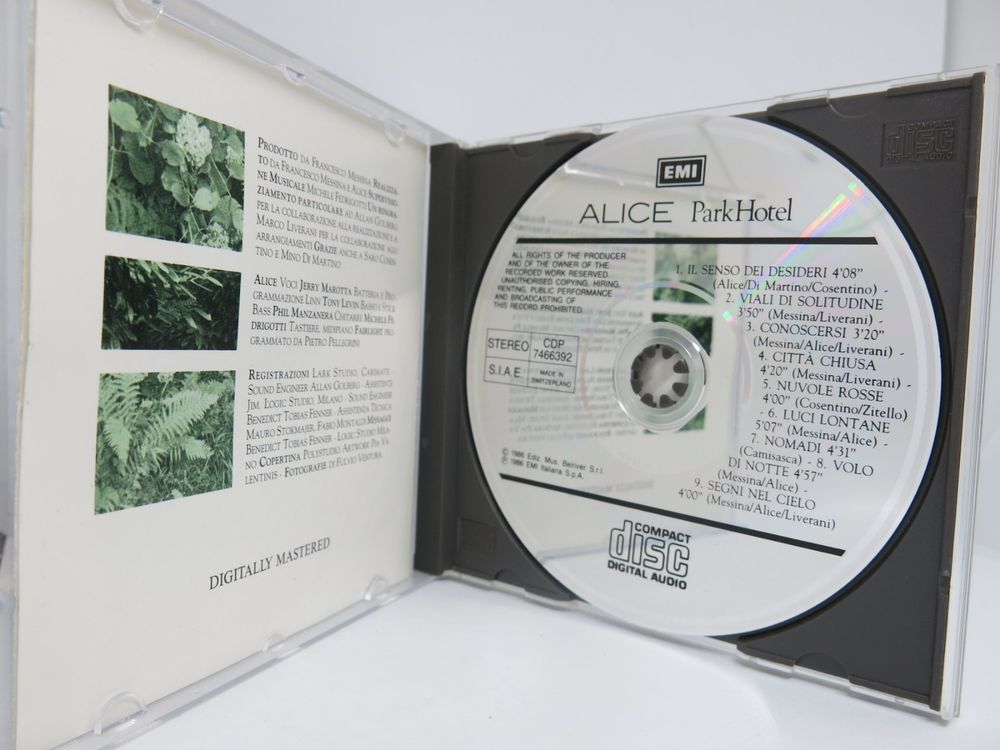 80s CD: Alice Park Hotel, Italo Pop 1986, CH-Version (Gebraucht) in Ernetschwil für CHF 4 – mit ...