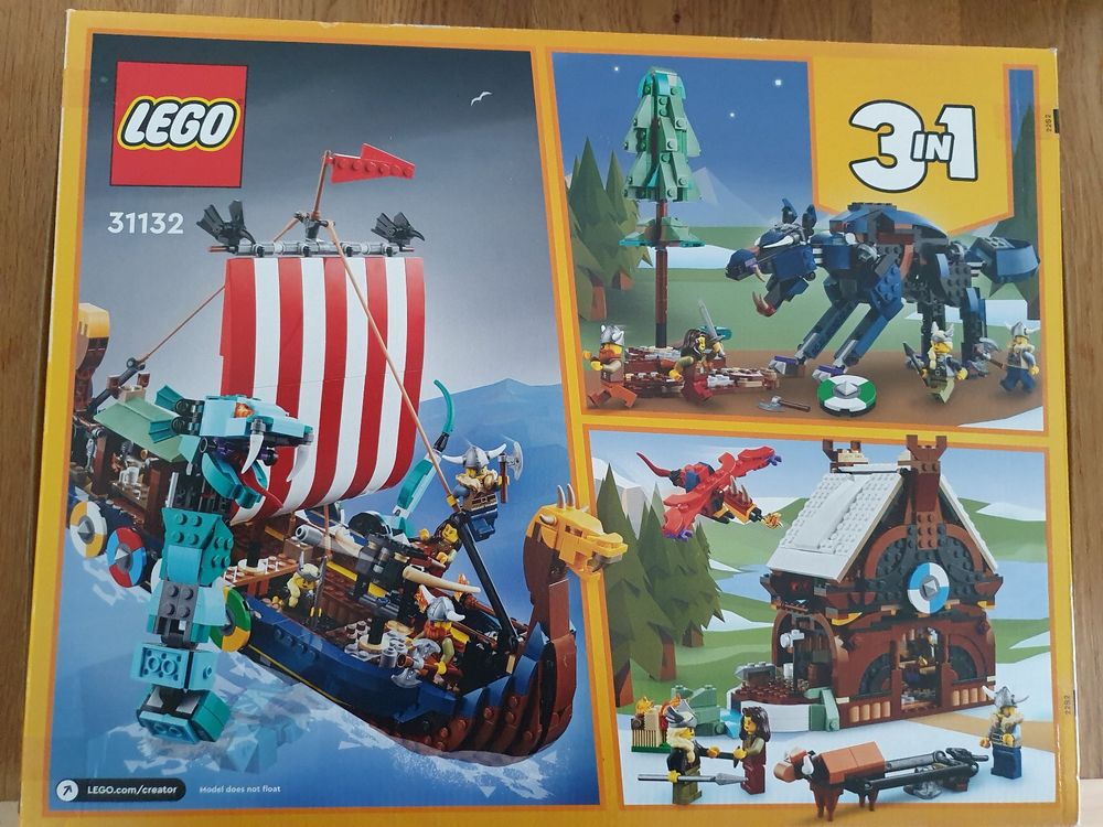LEGO® Creator 31132 Wikingerschiff mit Midgardschlange 9+ | Kaufen auf ...
