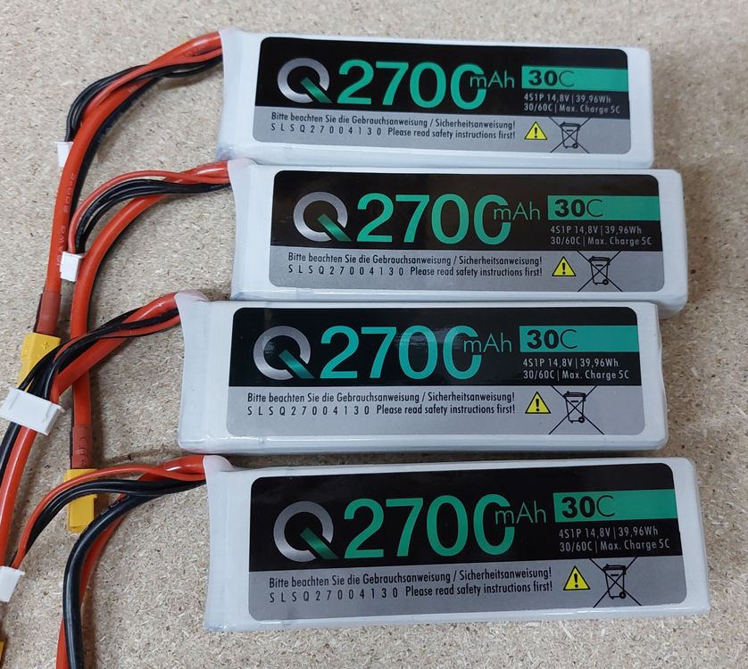 4 lipo 4s 2700mah neufs | Kaufen auf Ricardo