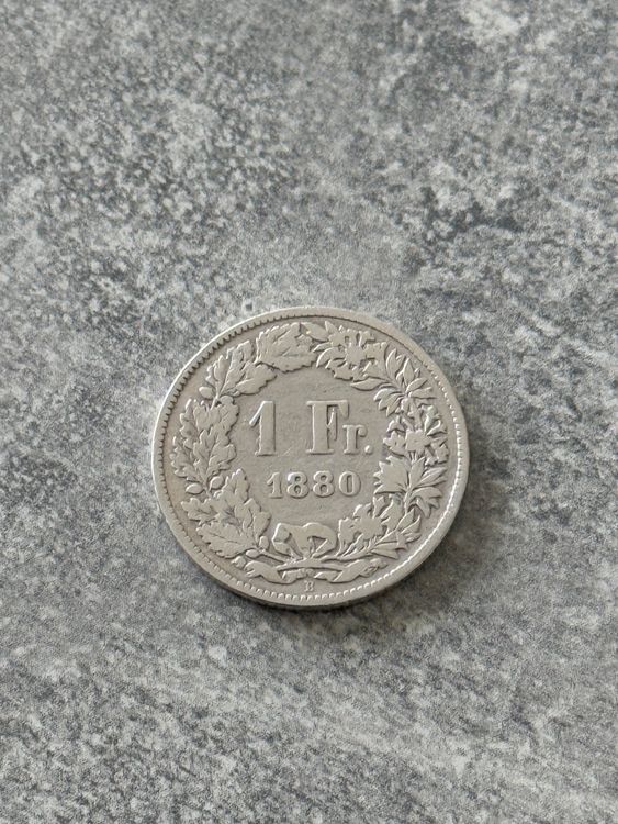 Uralter ein Franken 1880 sehr selten (Gebraucht) in Wallisellen für CHF 6 – mit Lieferung auf ...