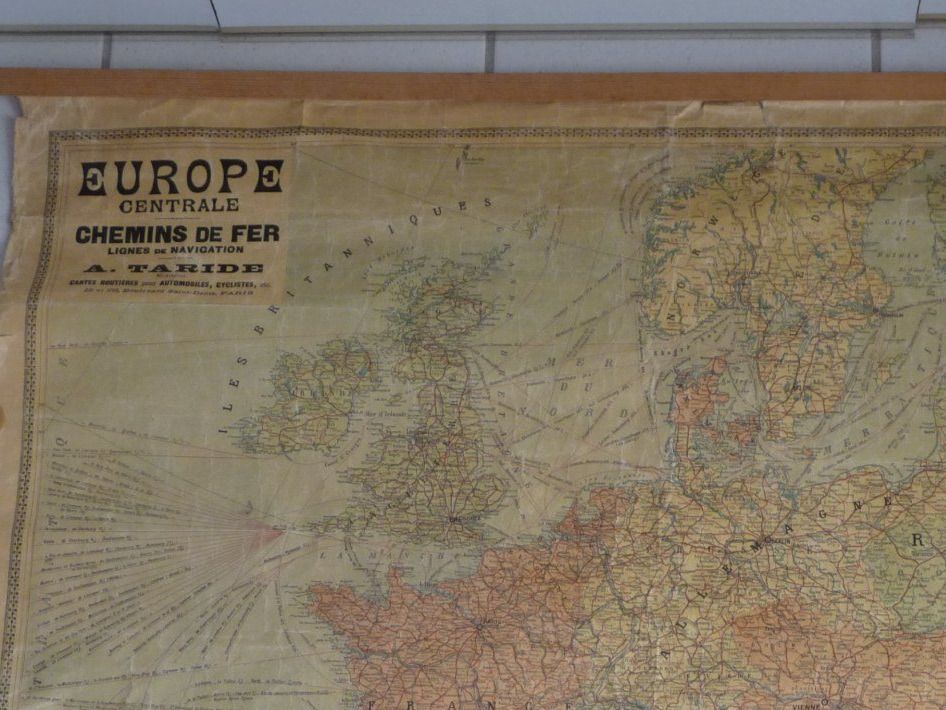 Alte Mitteleuropakarte Jahr 1909 -Carte Europe Centrale 1909 (Gebraucht ...