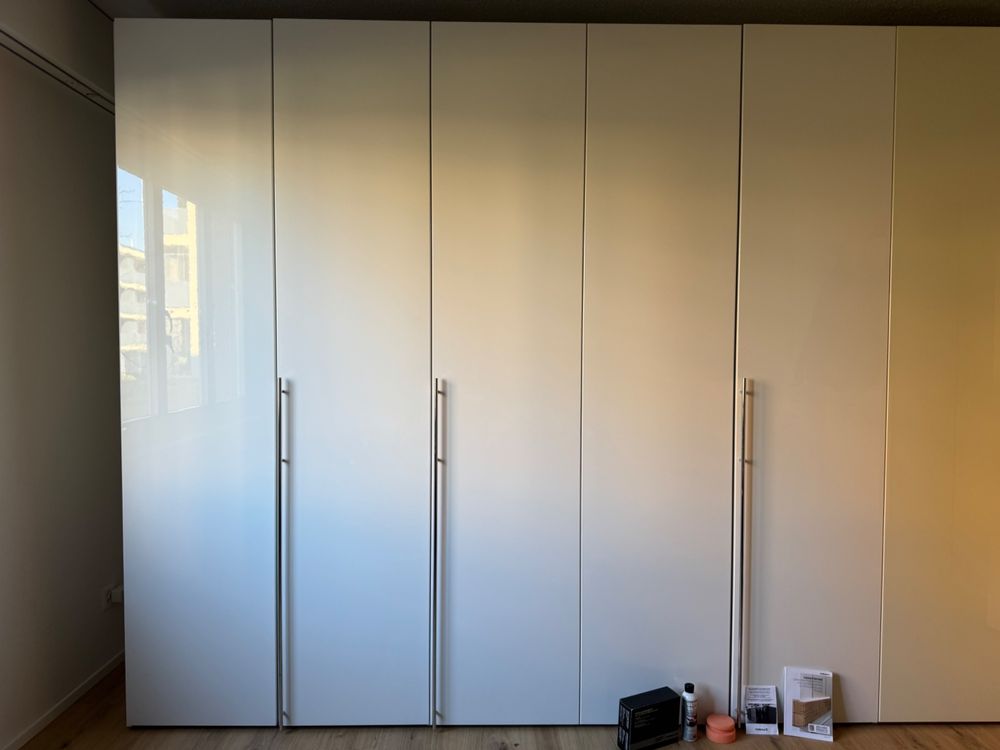 Kleiderschrank Hülsta Metis Plus weiss Hochglanz Türen (Gebraucht) in ...