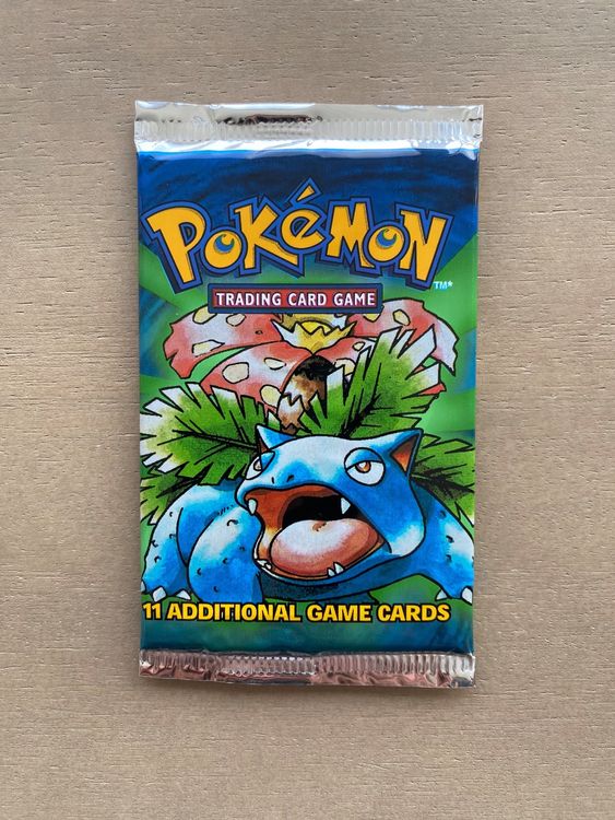 HEAVY Sealed Pokémon Base Set Booster Pack - Venusaur | Kaufen auf Ricardo