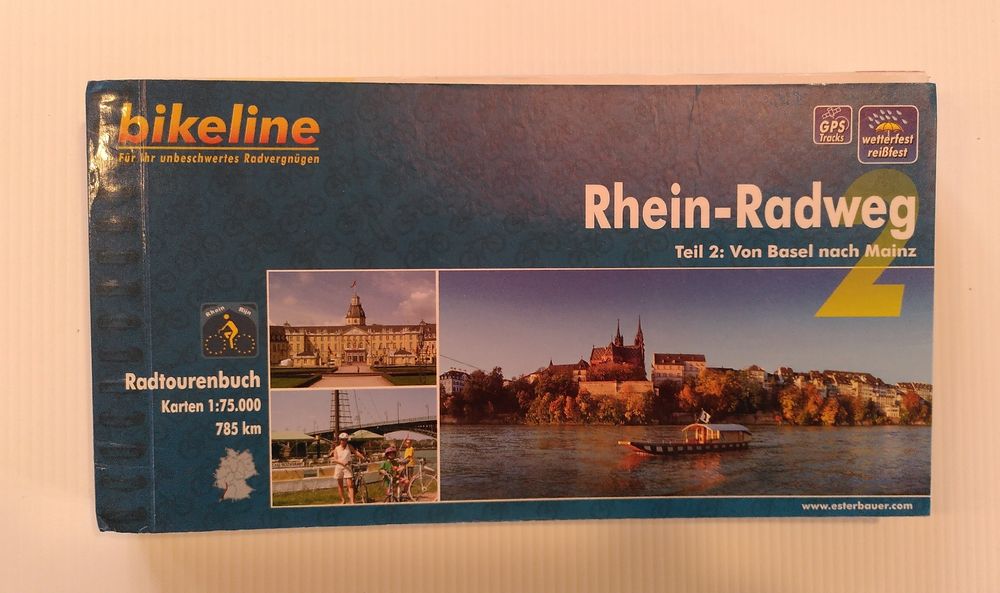 Bikeline Radtourenbuch Rhein-Radweg, Teil 2 (Gebraucht) in Büren an der Aare für CHF 4 – mit ...