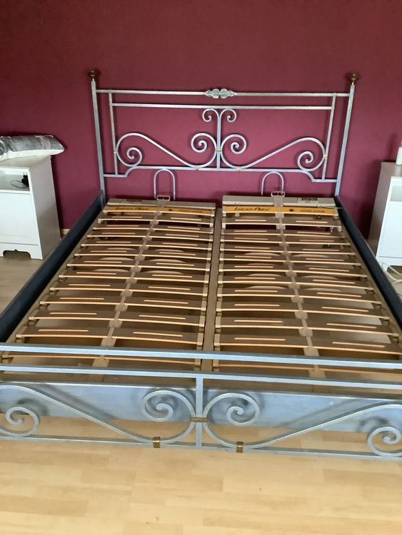 Schmiedeisernes Bett, Doppelbett inkl. Rost von Bico | Kaufen auf Ricardo