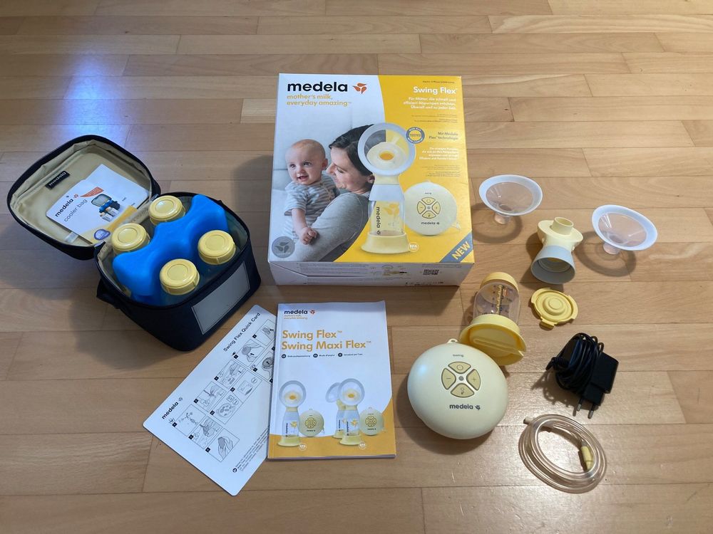 Medela elektrische Milchpumpe Swing Flex samt extra Flaschen (Gebraucht) in Gattikon für CHF 30 ...