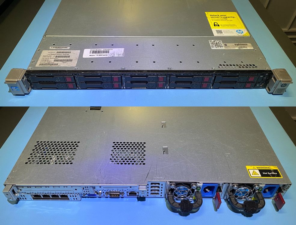 DL360P G8 2xE5-2697v2/HP 768GB@1866Mhz/9.0TB/P420i 2GB/Rails (Gebraucht ...