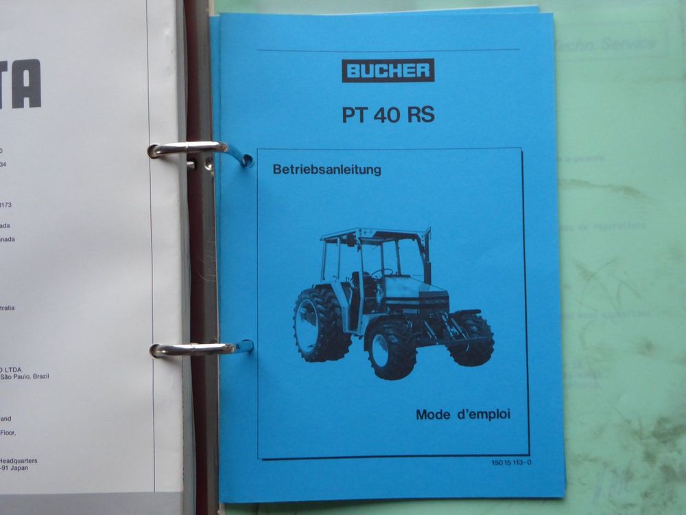 Bucher Polytrac 40/42 RS Ersatzteilliste (Gebraucht) in Eschenbach SG ...