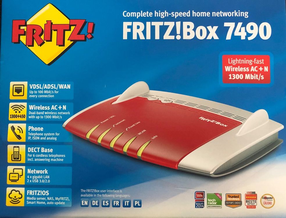 Fritz.box 7490 high-speed home network (Gebraucht) in Döttingen für CHF ...