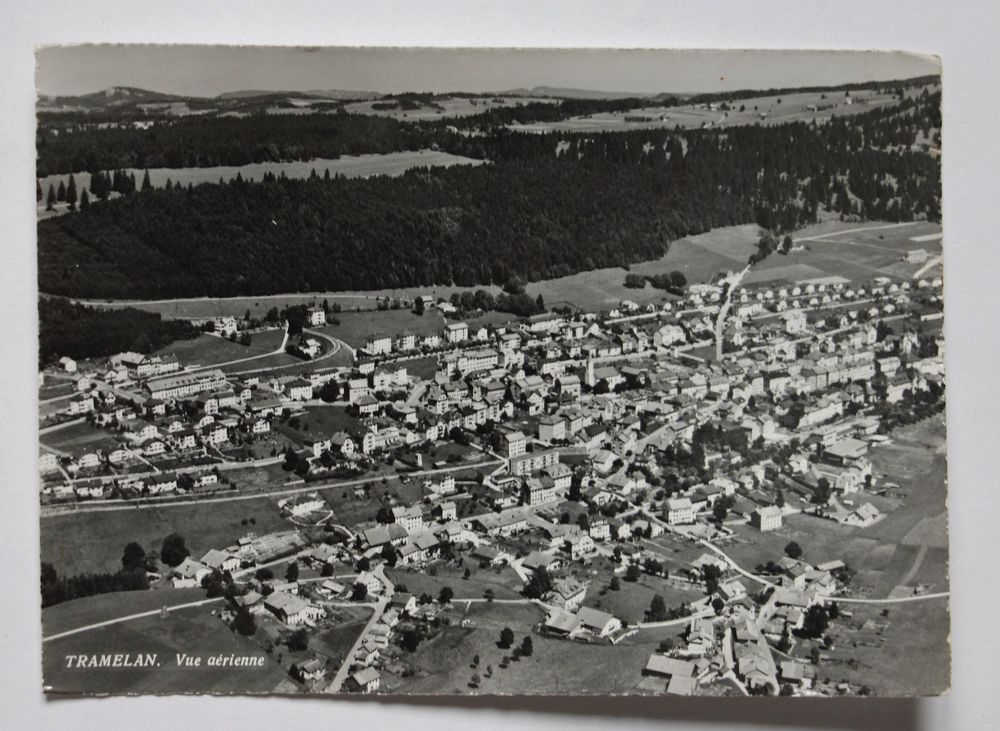 AK FLUGAUFNAHME "TRAMELAN" ca. 1945 (?) (Gebraucht) in St. Gallen für ...
