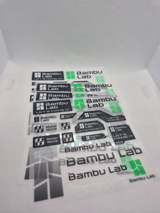 4 Bambu Lab Stickers (Neu (gemäss Beschreibung)) in Rickenbach b. Wil ...