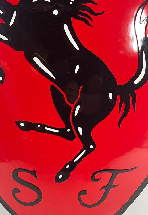 Grosse Ferrari Email Schild | Kaufen auf Ricardo