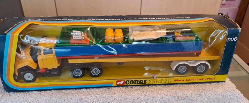 Corgy Major 1106 Mack Container Truck (Neu (gemäss Beschreibung)) in ...