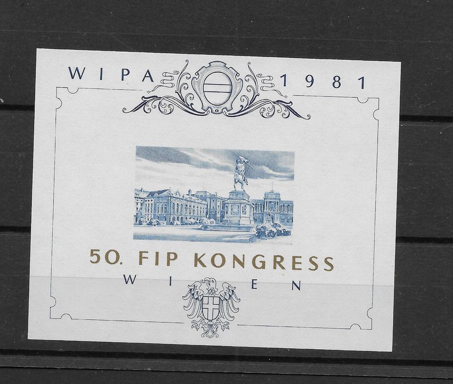 WIPA 1981 Gedenkblock Nr.8 (*) | Kaufen auf Ricardo