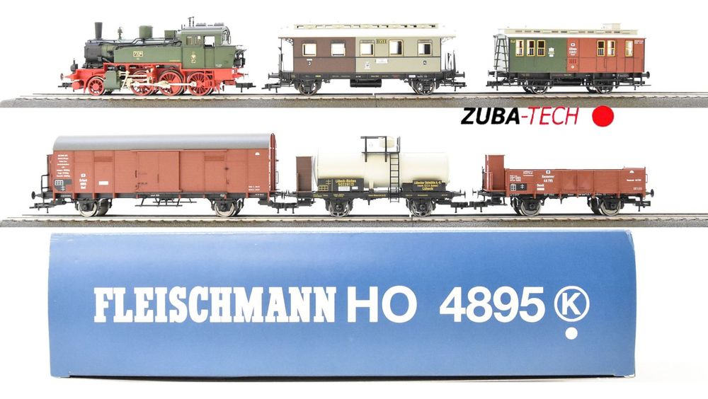 Fleischmann 4895 Güterzug 6tlg der KPEV H0 GS Analog mit OVP (Gebraucht ...