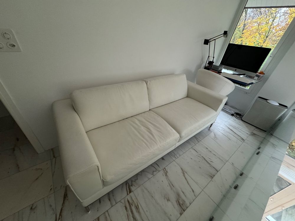 IKEA ARILD Leder Sofa SET 2x 3er Sofa & 1x Hocker IKEA ARILD (Gebraucht) in Gockhausen für CHF ...