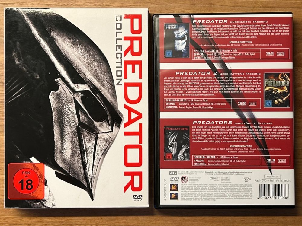 DVD Set Predator 1-3 (Predator, Predator 2, Predators) (Gebraucht) in ...