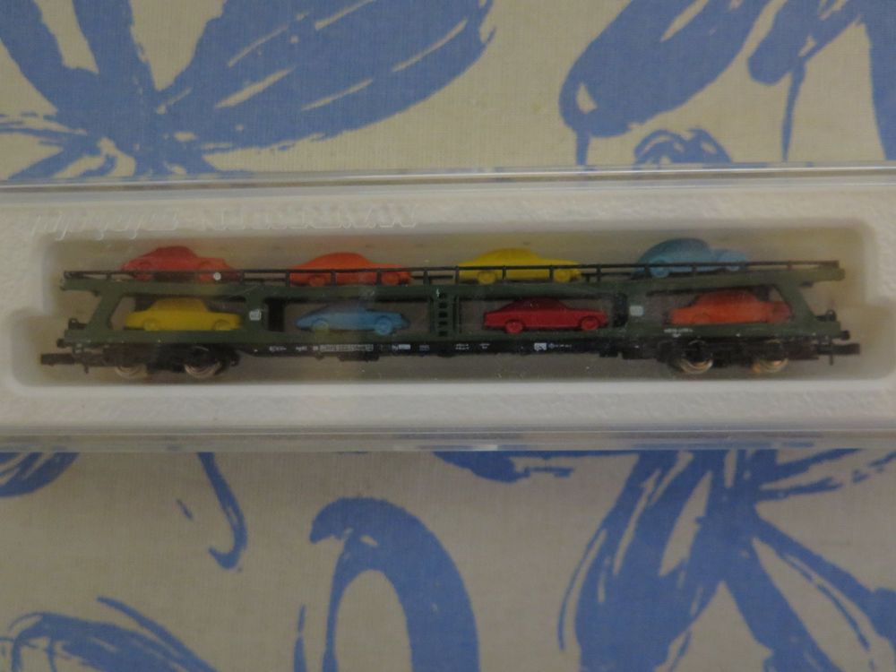 Märklin Doppelstock-Autotransporter m. 8 PKW DB Spur Z 8714 (Neu ...