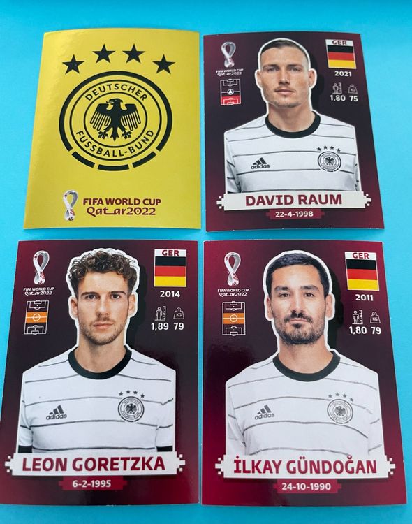 Panini WM 2022 Qatar DEUTSCHLAND GER 2 GER 8 GER 11 GER 12 | Kaufen auf ... Panini WM 2022 Qatar DEUTSCHLAND GER 2 GER 8 GER 11 GER 12 | Kaufen auf ...