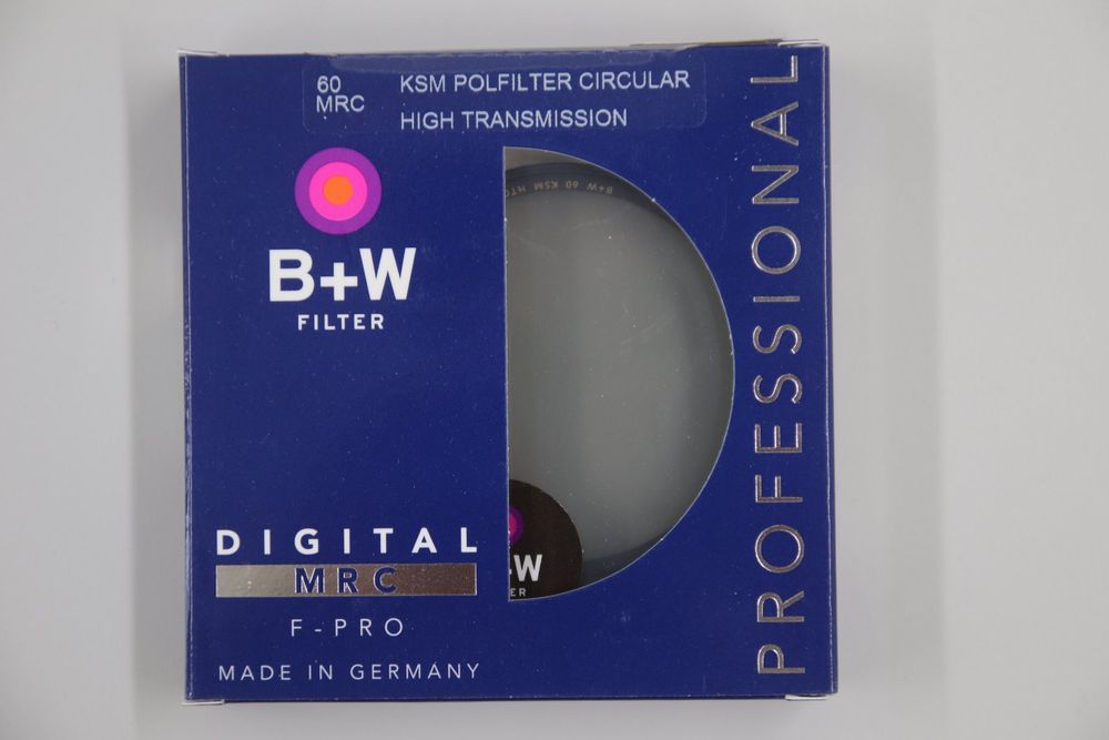 B+W KSM Polfilter 60mm High Transmission (Neu und originalverpackt) in ...