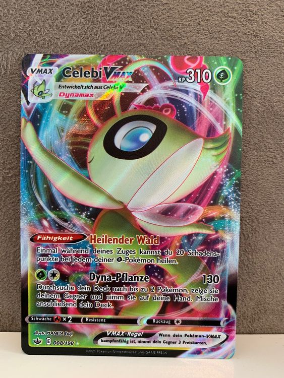 Pokemon Celebi VMAX Rare Schaurige Herrschaft DE 008/198 (Gebraucht) in ...