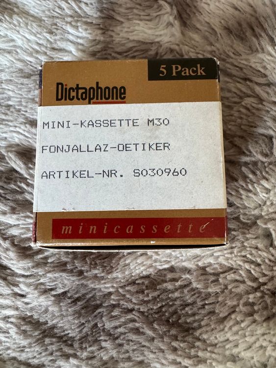 Dictaphone M30 Mini-Cassettes Vintage - Lot de 5! Rare (D'occasion) à ...