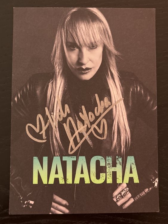 Signierte Autogrammkarte Natacha 2020 (Gebraucht) in Uetendorf für CHF 5 – mit Lieferung auf ...