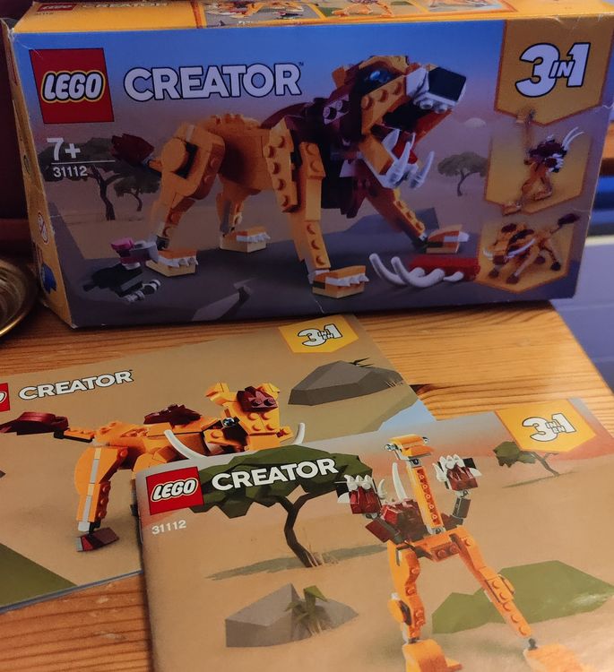 LEGO 31112 Creator 3-in-1 Wilder Löwe +Strauß+Warzenschwein | Kaufen ...