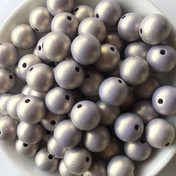 Acryl Perlen 10 mm matt lila, 20 Stück (Neu (gemäss Beschreibung)) in ...