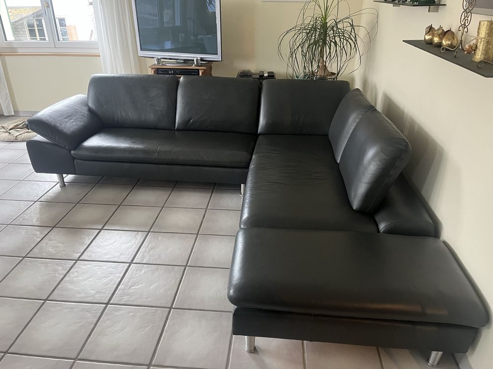 Sofa Echtleder (Gebraucht) in Vordemwald für CHF 1 – nur Abholung auf Ricardo kaufen