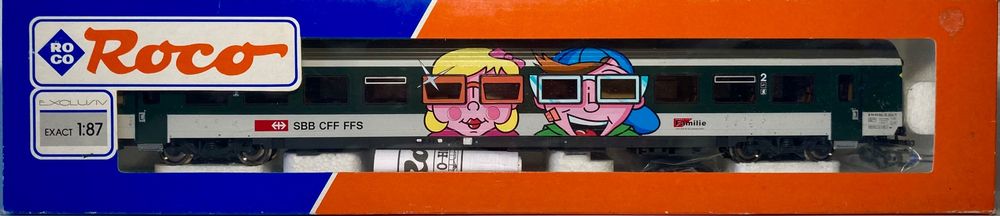 Roco 44889 SBB EW IV Familienwagen 2. Kl (Brillen) 1:87 (Neu und ...