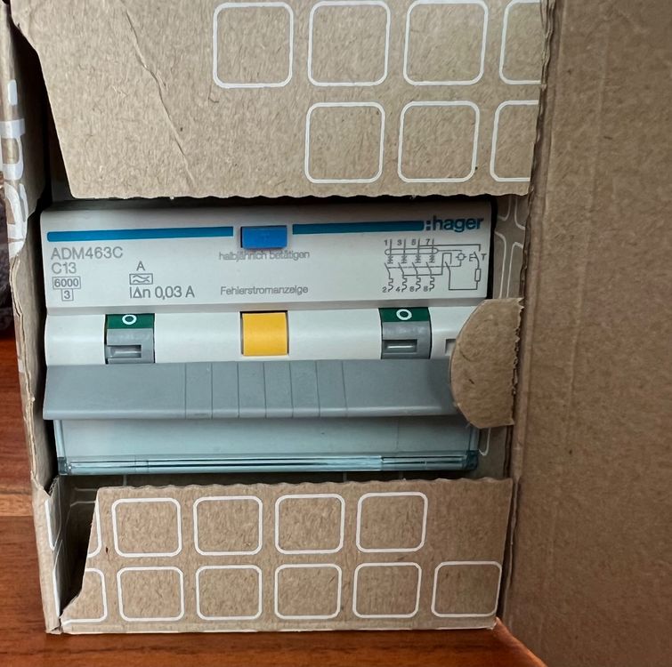 FI/LS-Schalter Hager 4P C 13A 30mA A / ADM463C (Neu und originalverpackt) in Romanshorn für CHF ...