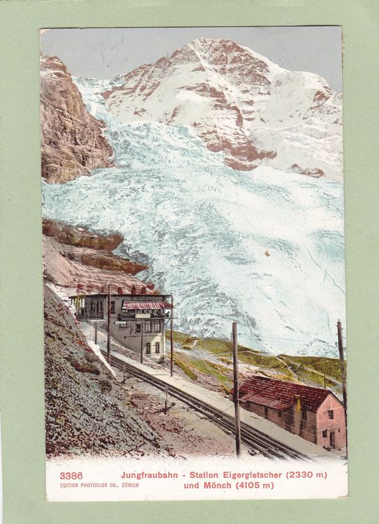 Jungfraubahn Station Eigergletscher und Mönch 1907 (Gebraucht) in Herisau für CHF 1 – mit ...