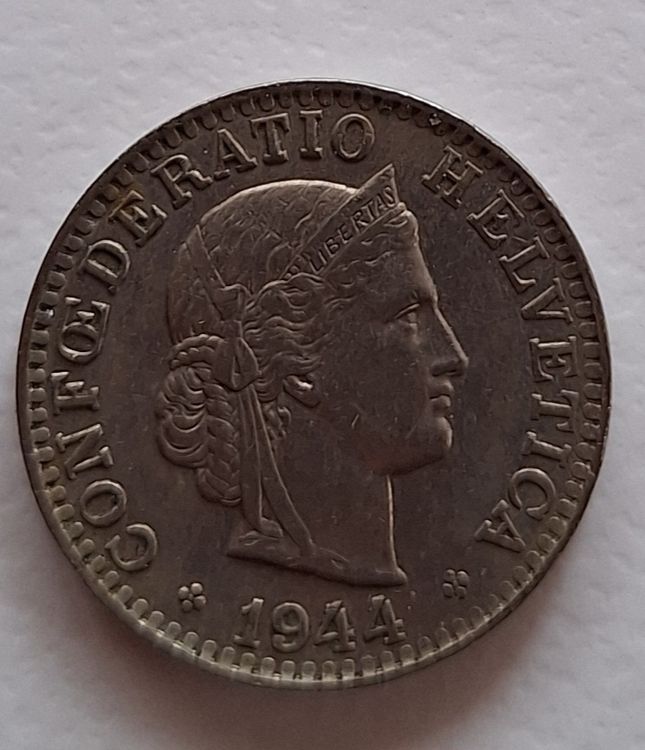 20 Rappen 1944 (Gebraucht) in Thun für CHF 1 – nur Abholung auf Ricardo kaufen