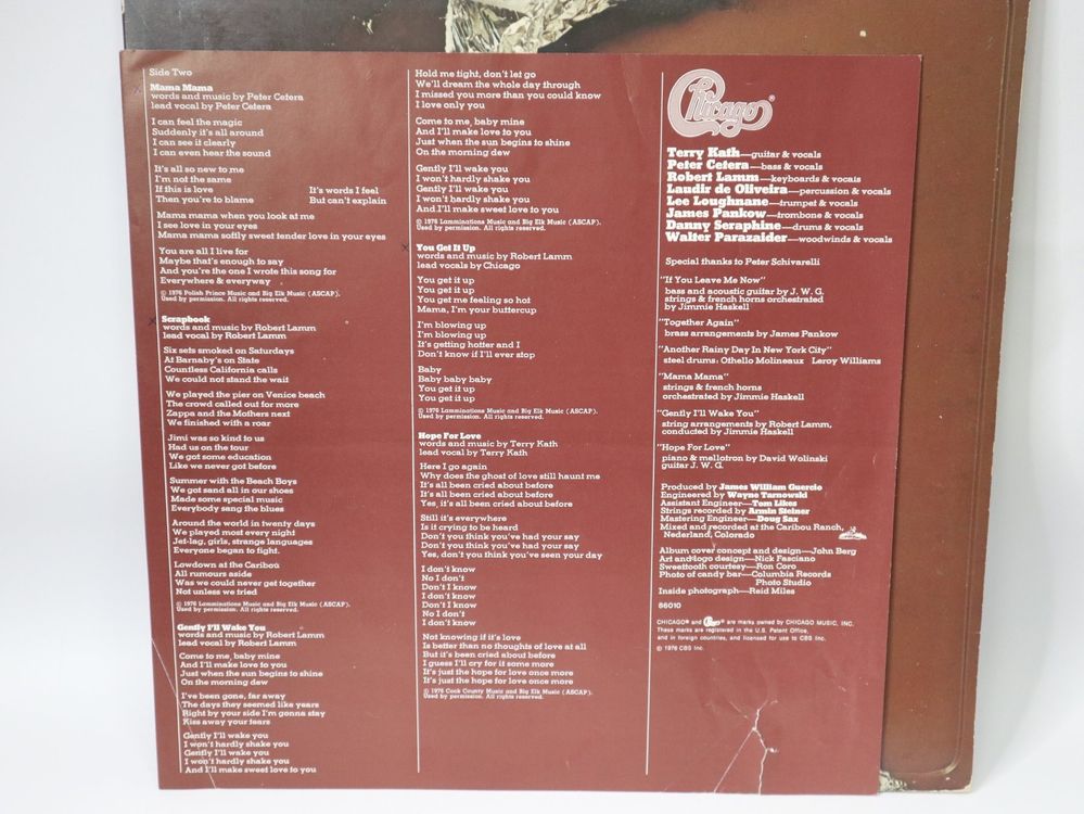 Vinyl LP Chicago X, Schallplatte (Gebraucht) in Eschenbach SG für CHF 9 ...