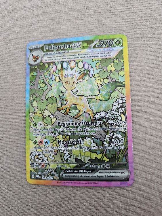 Folipurba EX - Alt Art- Prismatische Entwicklungen - Pokemon (Neu ...