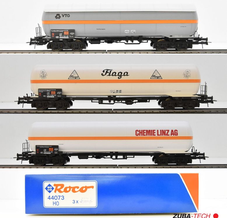 Roco 44073 Gaskesselwagen-Set 3-tlg DB H0 GS mit OVP | Kaufen auf Ricardo