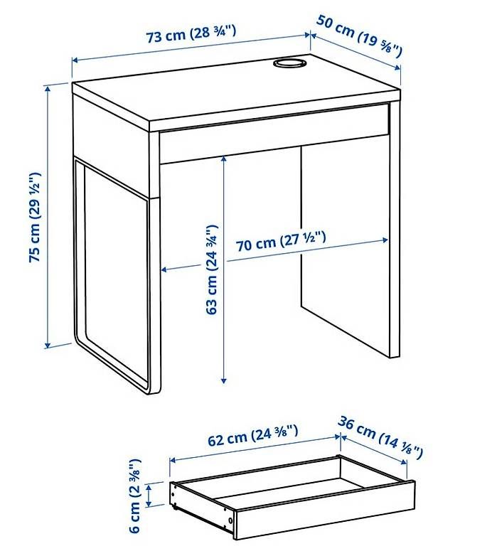 petit bureau IKEA Micke (Gebraucht) in Vevey für CHF 22 – nur Abholung ...