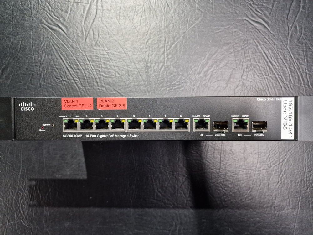 Cisco SG300-10MP Gigabit-Max-PoE-Managed-Switch mit 10 Ports (Gebraucht ...