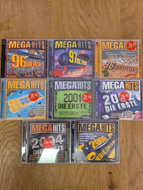 CD Sammlung - 8 x Mega Hits - Doppel CDs (Gebraucht) in Biberist für ...